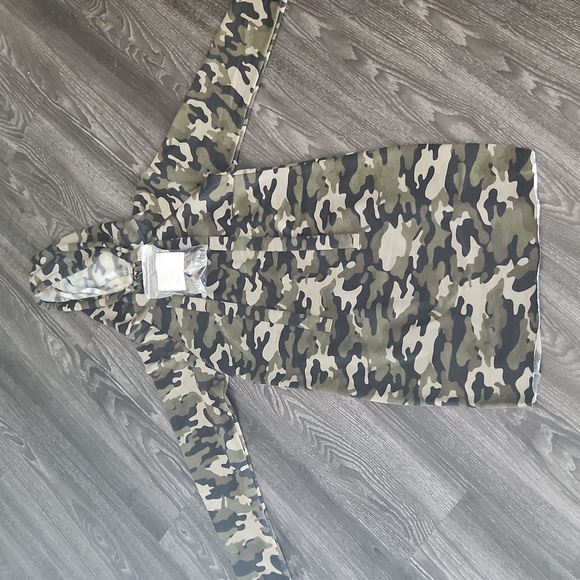 Almost Famous | Tops | Camouflage Army Fatigue Sweater Tunic With ...